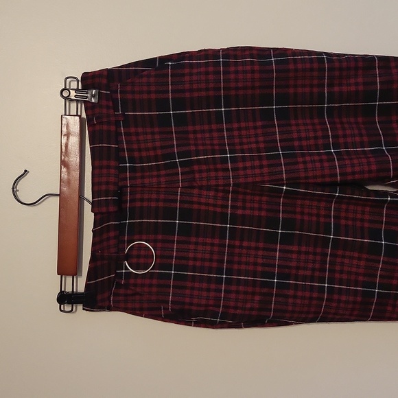Hot Topic | Pants & Jumpsuits | Hot Topic Small Red Black Plaid Pants ...